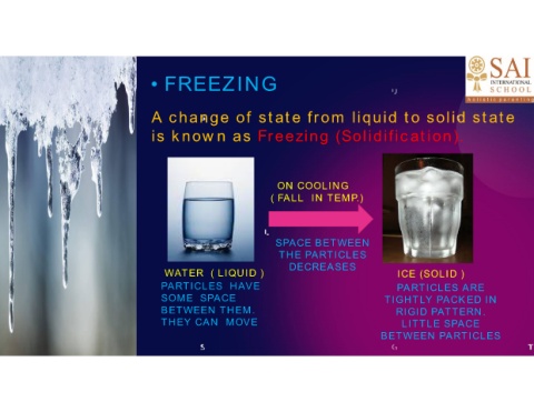 water solidification