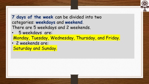 difference between weekends and weekdays