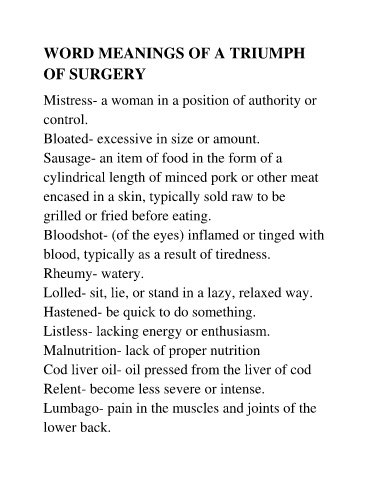 triumph what does it mean