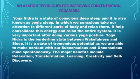 relaxation techniques ppt