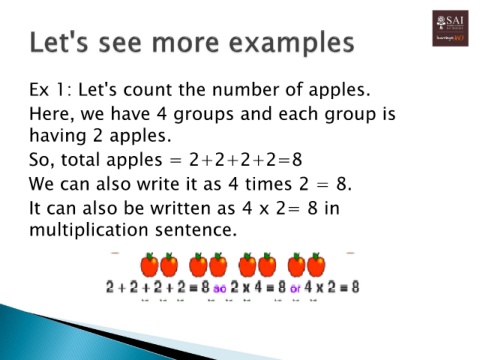 sentence for multiply