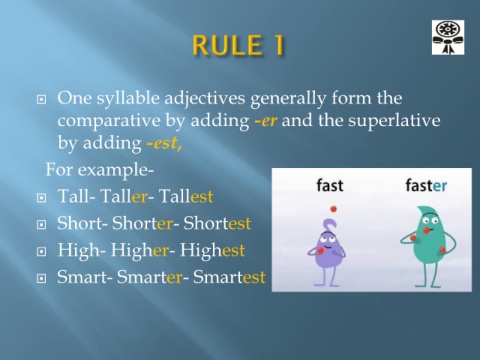 short shorter shortest example
