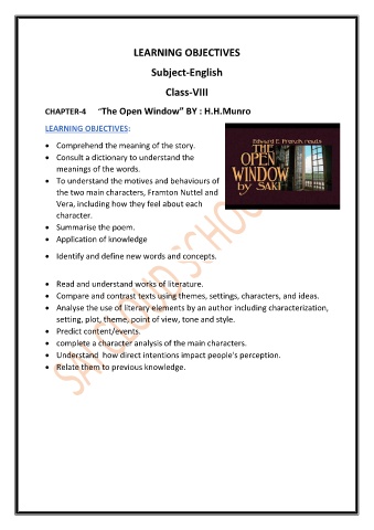 the open window setting