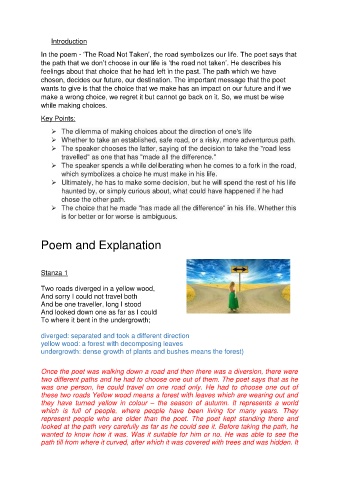 poem about two different paths